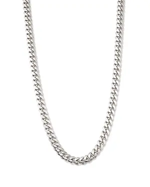 ALBERTO AMATI Sterling Cuban Chain Necklace