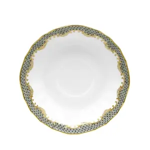 HEREND Fishscale Canton Saucer - Gray