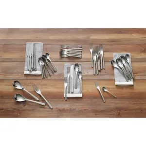 NAMBE Aura 45-piece Flatware Set - Silver