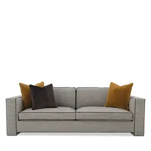 CARACOLE Welt Played Sofa - Khaki Tweed