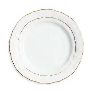 HEREND Golden Edge Bread & Butter Plate - White