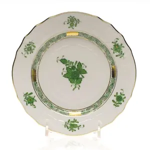 HEREND Chinese Bouquet Bread & Butter Plate - Green
