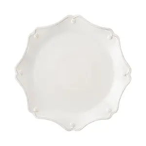 JULISKA Berry & Thread Scallop Platter/charger White