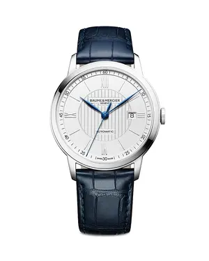 Baume & Mercier Classima 42mm Watch - White/blue