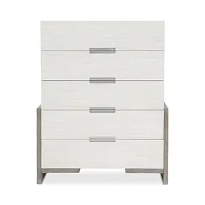 BERNHARDT Foundations Tall Chest - White/light Wood