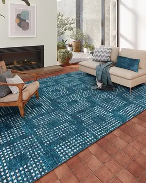 DALYN RUG COMPANY Delano Da1 Area Rug, 3' X 5 - Navy