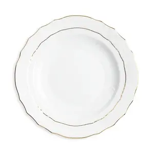 HEREND Golden Edge Salad Plate - White