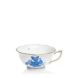 HEREND Chinese Bouquet Teacup - Blue