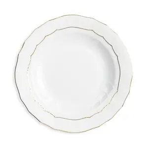 HEREND Golden Edge Dessert Plate - White/gold