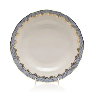 HEREND Fish Scale Dessert Plate - Light Blue