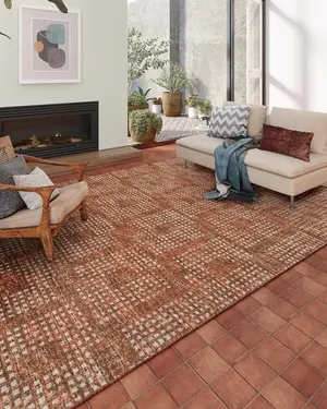 DALYN RUG COMPANY Delano Da1 Area Rug, 8' X 10 - Paprika