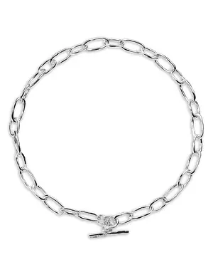 Ippolita Classico Faceted Oval Link Necklace - Silver