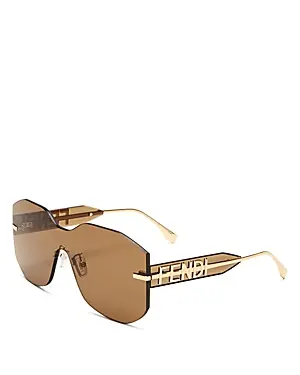 Fendi Fendi Fendigraphy Shield Sunglasses Gold/brown