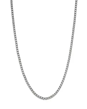 Bloomingdale'S Diamond Tennis Necklace - White