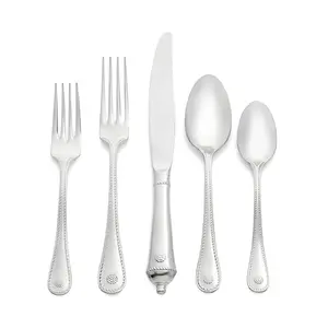 JULISKA Berry & Thread Bright Satin 5 Piece Place Setting - Silver