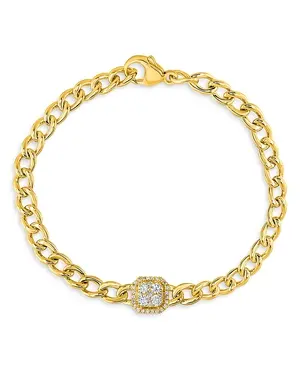 Bloomingdale'S Diamond Link Bracelet In 14k Yellow - Gold
