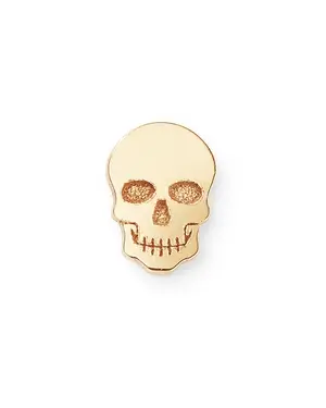 Zoe Chicco 14k Yellow Itty Bitty Skull Stud Earring - Gold
