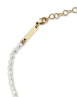 Zoe Chicco 14k Yellow Cultured Pearl Beaded Necklace