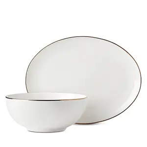 LENOX Trianna 2-piece Platter And Serving Bowl Set - White