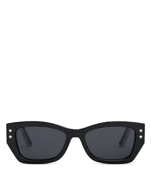 Dior Diorpacific S2u 53mm Square Sunglasses - Black/gray Solid