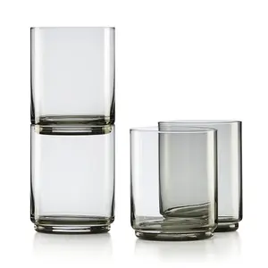 LENOX Tuscany Classics Stackables Tall Glasses, Set Of 4 - Smoke