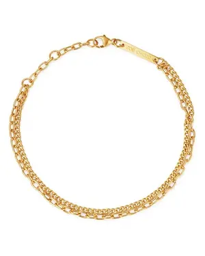 Zoe Chicco 14k Yellow Double-chain Bracelet - Gold