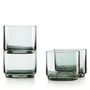 LENOX Tuscany Classics Stackables Short Glasses, Set Of 4 - Green