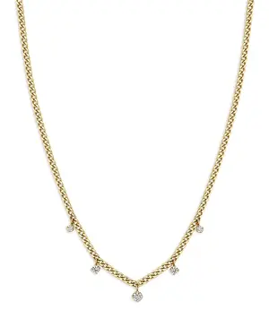 Zoe Chicco 14k Yellow Diamond Dangle Necklace - Gold