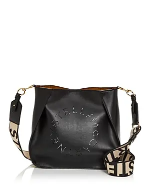 Stella McCartney Stella McCartney Logo Crossbody Bag Black/gold
