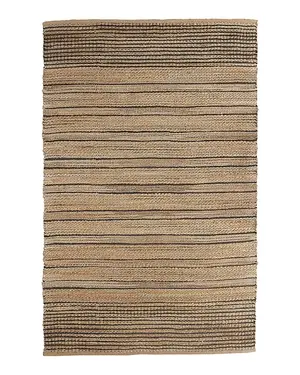 LR HOME Nancy Natur03387 Area Rug, 5' X 7'9 - Tan/black