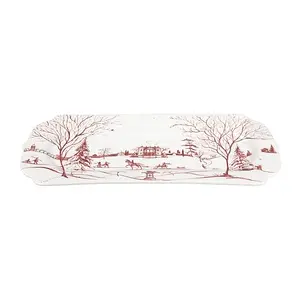 JULISKA Country Estate Holiday Hostess Tray - Ruby