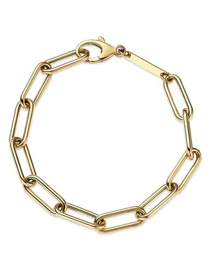 ZOE CHICCO Zoe Chicco 14k Yellow Gold Paperclip Link Bracelet
