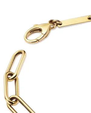 Zoe Chicco 14k Yellow Paperclip Link Bracelet