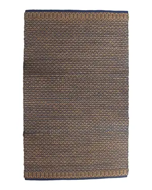 LR HOME Nancy Natur03388 Area Rug, 5' X 7'9 - Tan/blue