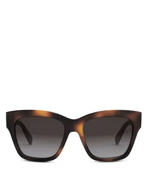 Celine Triomphe Geometric Sunglasses - Havana/gray Gradient