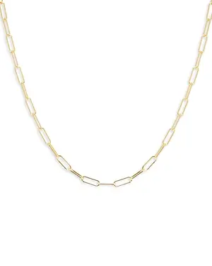 Zoe Chicco 14k Yellow Paperclip Link Chain Necklace - Gold