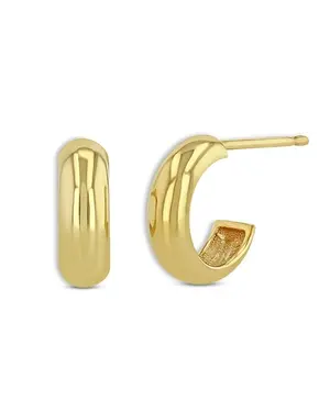 Zoe Chicco 14k Yellow Huggie Hoop Earrings - Gold