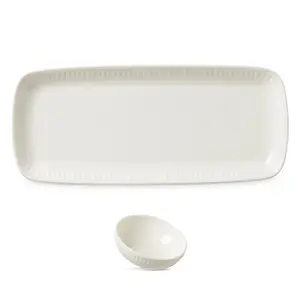 LENOX Profile Serving Tray & Dip Bowl Set