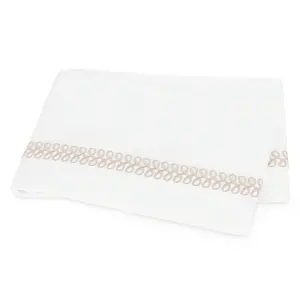 MATOUK Astor Braid Flat Sheet, Full/queen - Dune