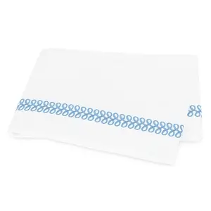 MATOUK Astor Braid Flat Sheet, King - Sky