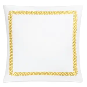 MATOUK Astor Braid Euro Sham - Lemon