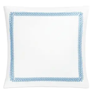 MATOUK Astor Braid Euro Sham - Sky