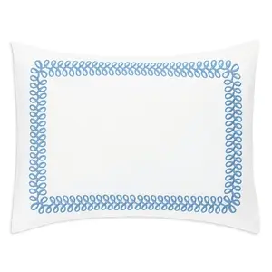 MATOUK Astor Braid Boudoir Sham - Sky