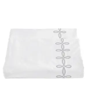 MATOUK Gordian Knot Percale Duvet Cover, Full/queen - Silver