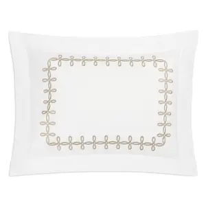 MATOUK Gordian Knot Percale Standard Sham - Truffle Tan