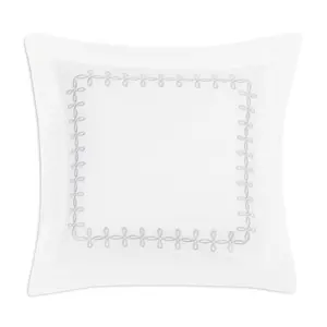 MATOUK Gordian Knot Percale Euro Sham - Silver