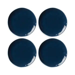 LENOX Bay Colors Accent Plates, Set Of 4 - Blue