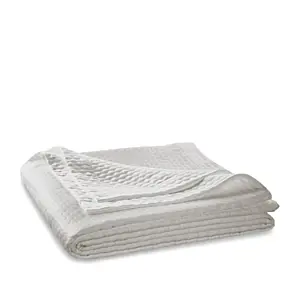 MATOUK Pearl Coverlet, Full/queen Silver