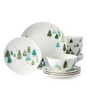 LENOX Balsam Lane 12 Pc. Dinnerware Set - White