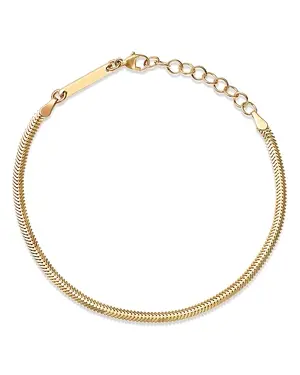 Zoe Chicco 14k Yellow Snake Link Chain Bracelet - Gold